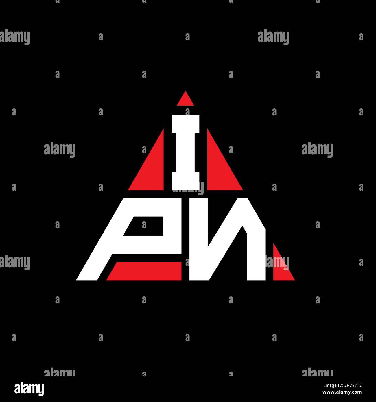 IPN triangle letter logo design with triangle shape. IPN triangle logo ...