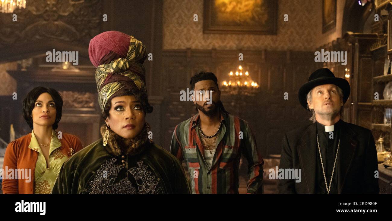 HAUNTED MANSION, from left: Rosario Dawson, Tiffany Haddis, LaKeith ...