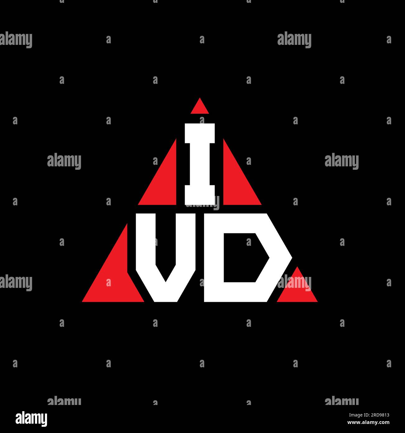 IVD triangle letter logo design with triangle shape. IVD triangle logo design monogram. IVD ...