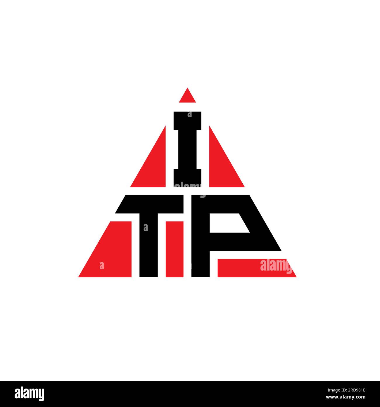 ITP triangle letter logo design with triangle shape. ITP triangle logo design monogram. ITP ...