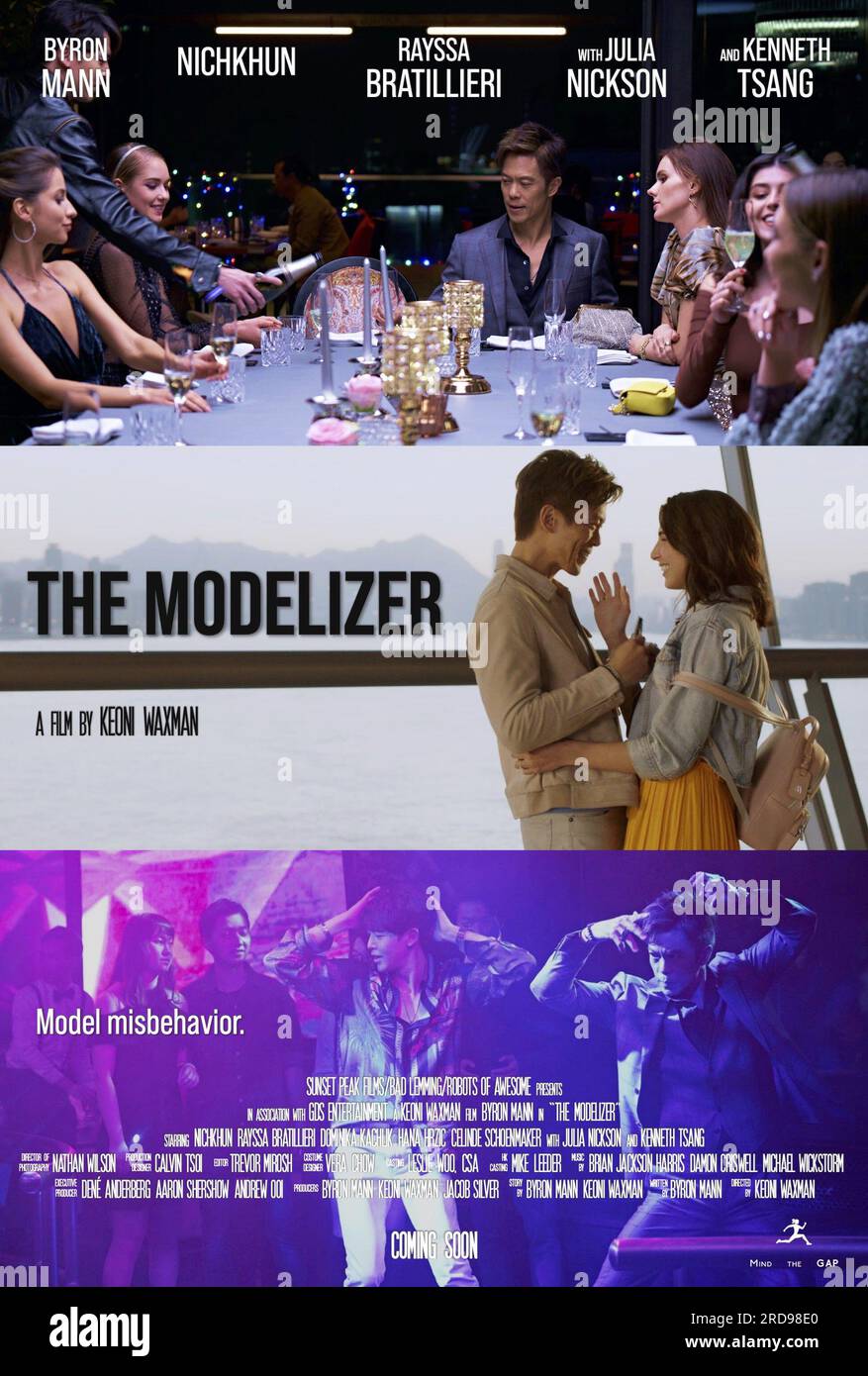 THE MODELIZER, poster, top center: Byron Mann; middle from left: Byron ...
