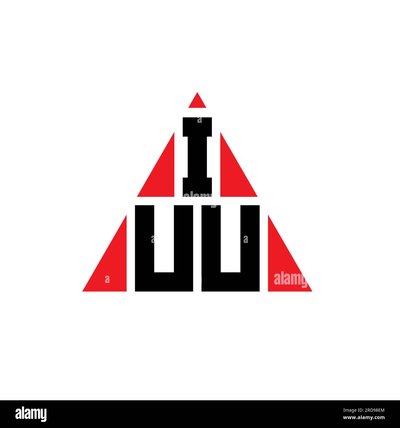 IUU triangle letter logo design with triangle shape. IUU triangle logo ...