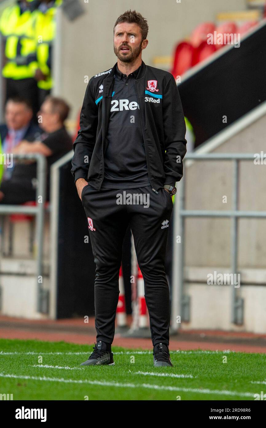 Middlesbrough Manager Michael Carrick during the Pre-season Friendly ...