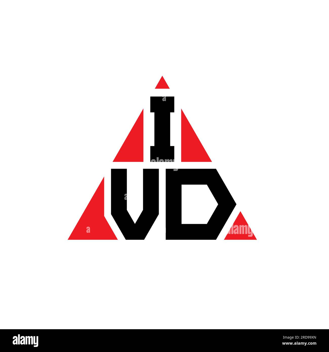 IVD triangle letter logo design with triangle shape. IVD triangle logo design monogram. IVD ...