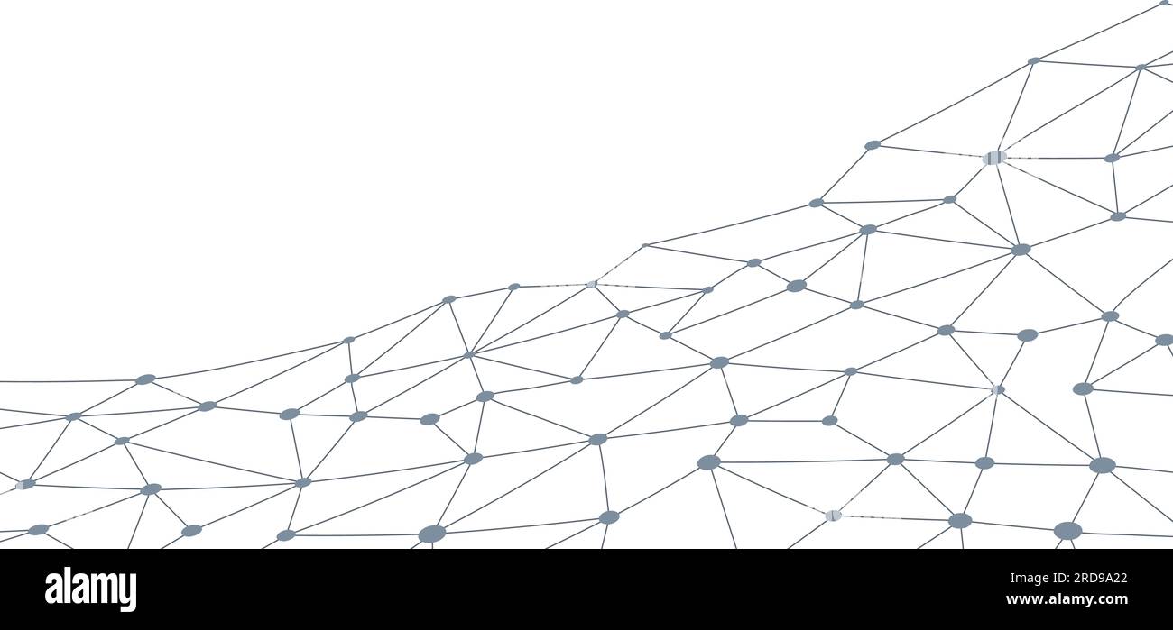 Plexus mesh geometric background. Dots connected by lines. Technology abstract background ...