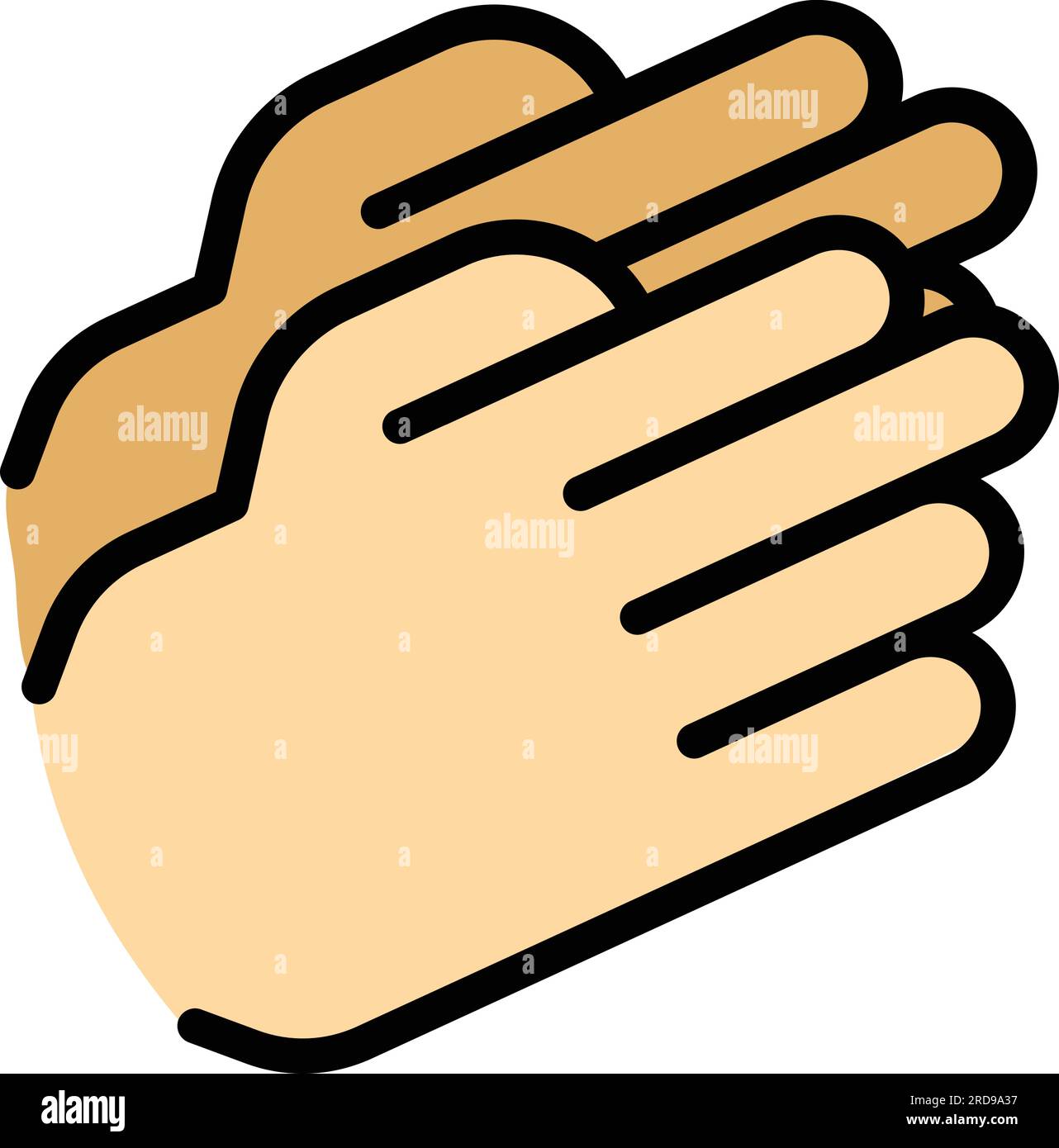 Handclap icon outline vector. Hand clap. Encourage applause color flat Stock Vector Image & Art ...