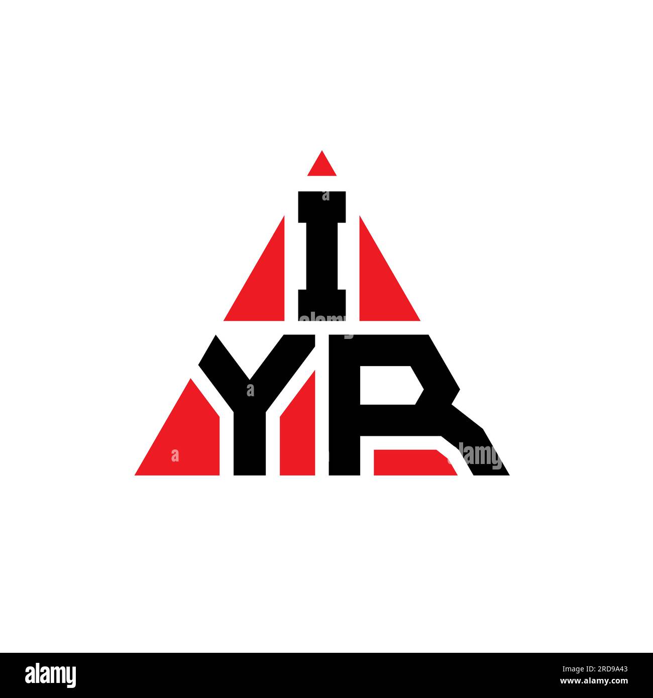 IYR triangle letter logo design with triangle shape. IYR triangle logo ...
