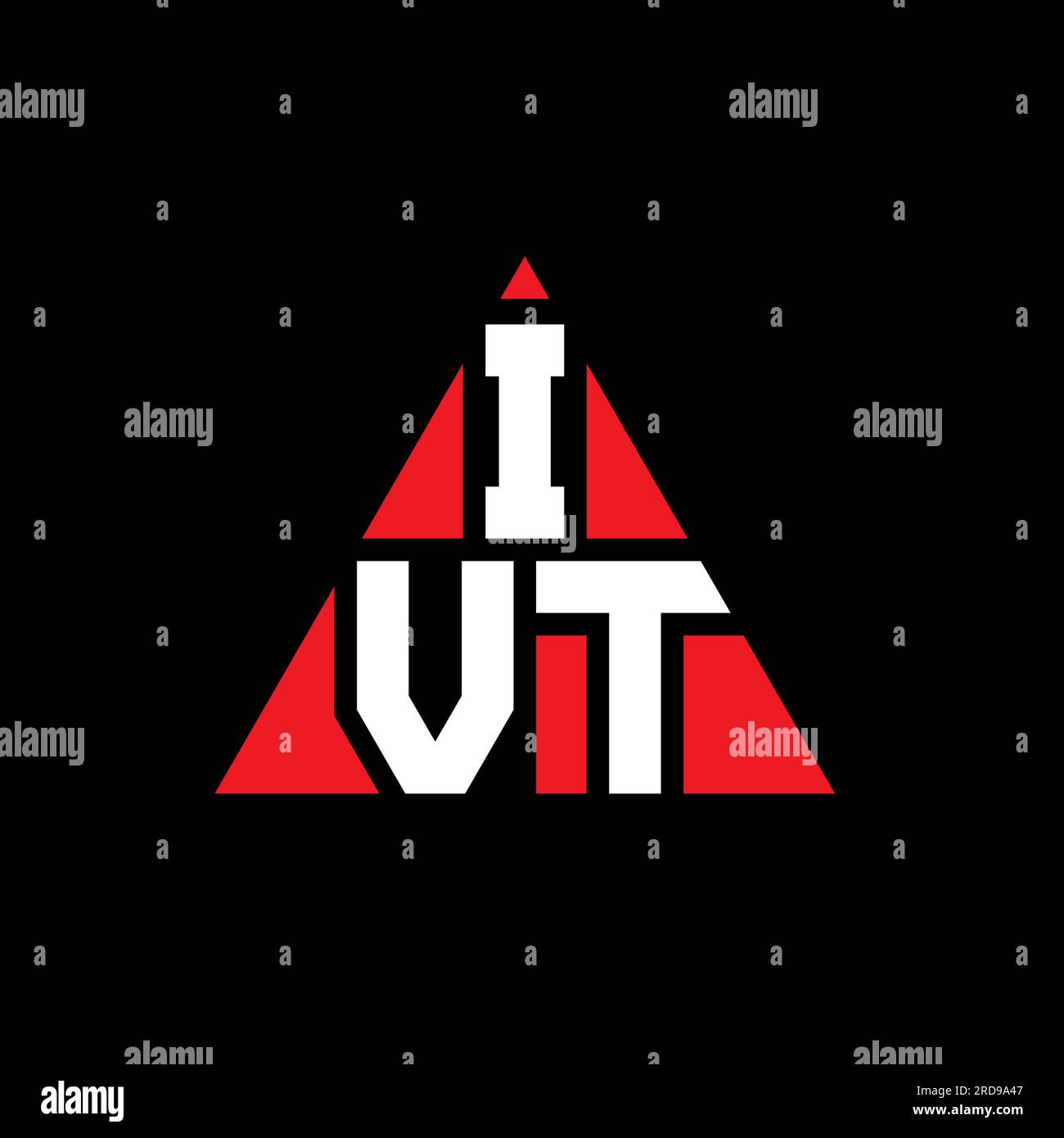 IVT triangle letter logo design with triangle shape. IVT triangle logo ...