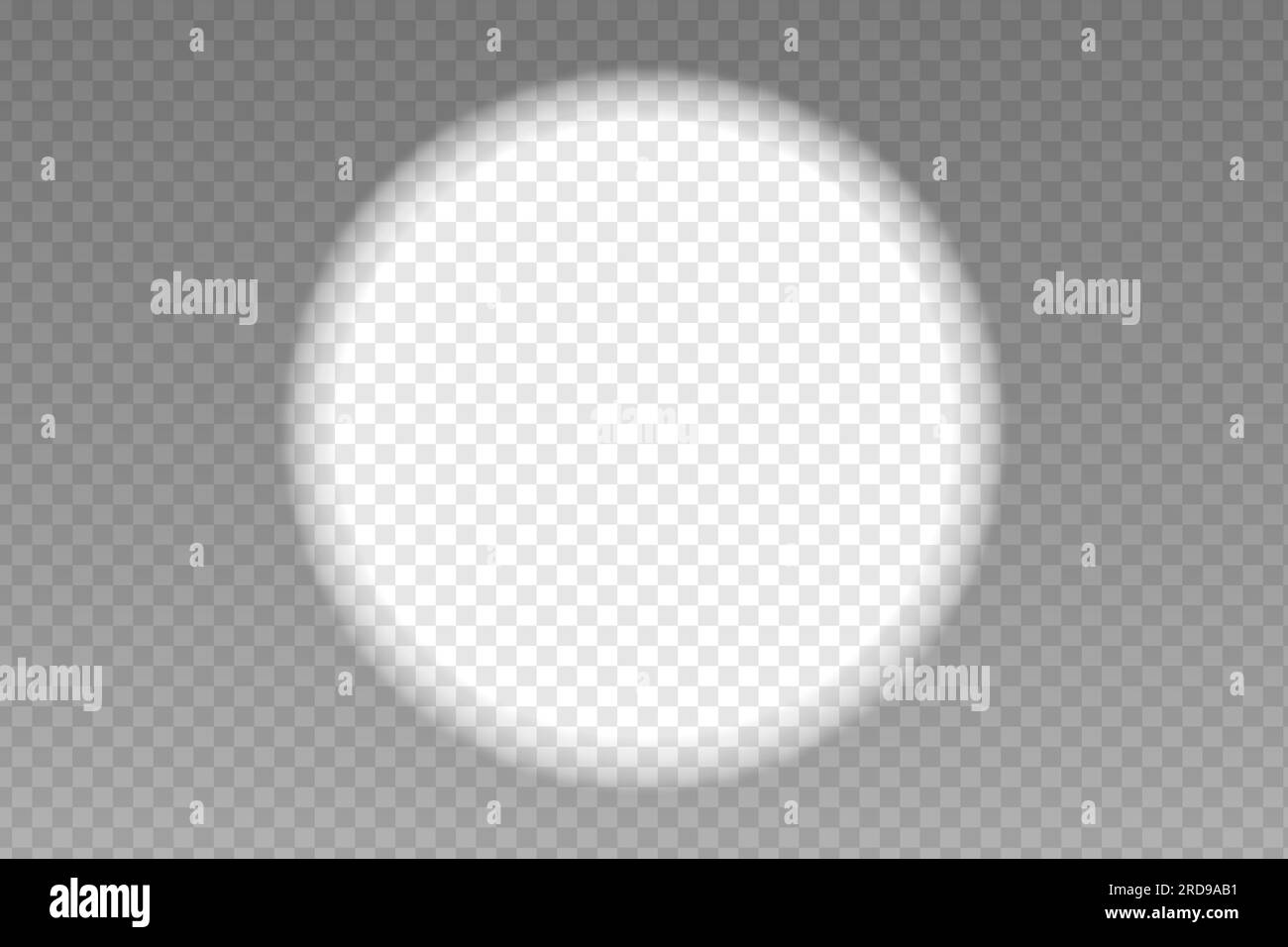 Flashlight frame overlay shadow. Spotlight mockup, lamp or lantern rays ...