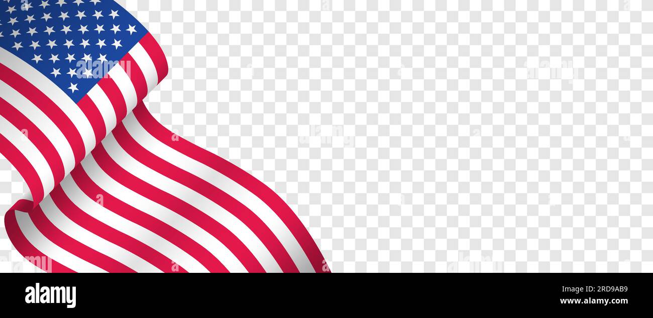 American flag waving vector vectors hi-res stock photography and images ...