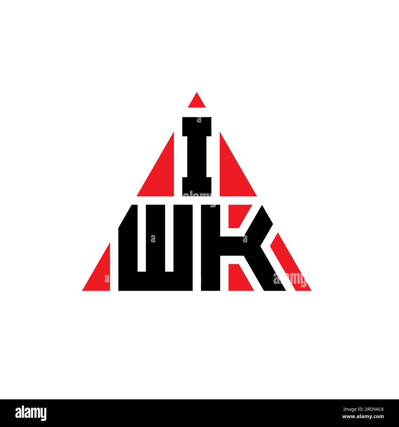 IWK triangle letter logo design with triangle shape. IWK triangle logo ...
