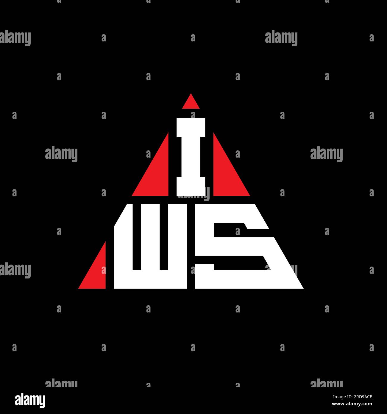 IWS triangle letter logo design with triangle shape. IWS triangle logo design monogram. IWS ...