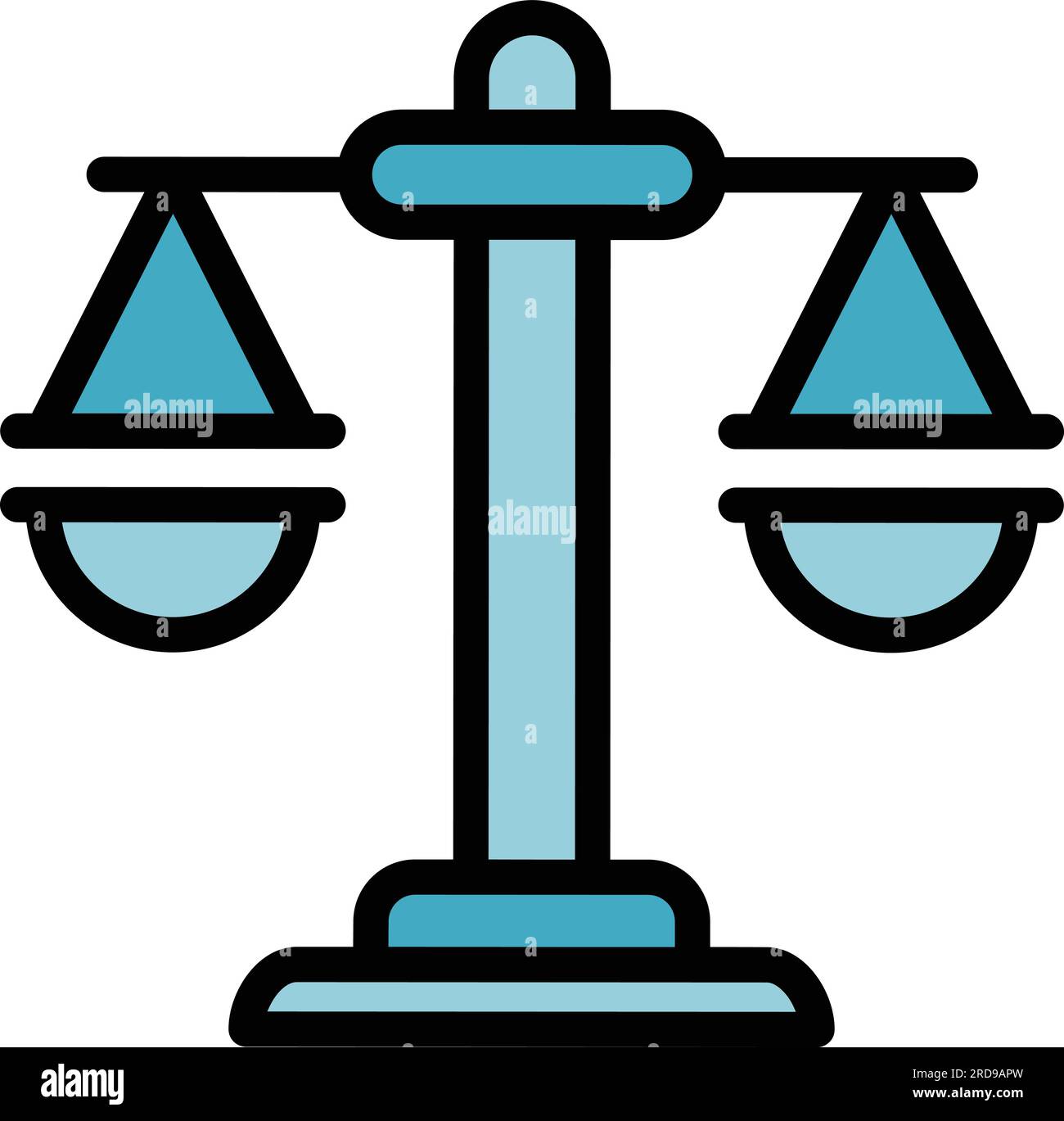 Election scale icon outline vector. Government ballot. Democracy vote ...