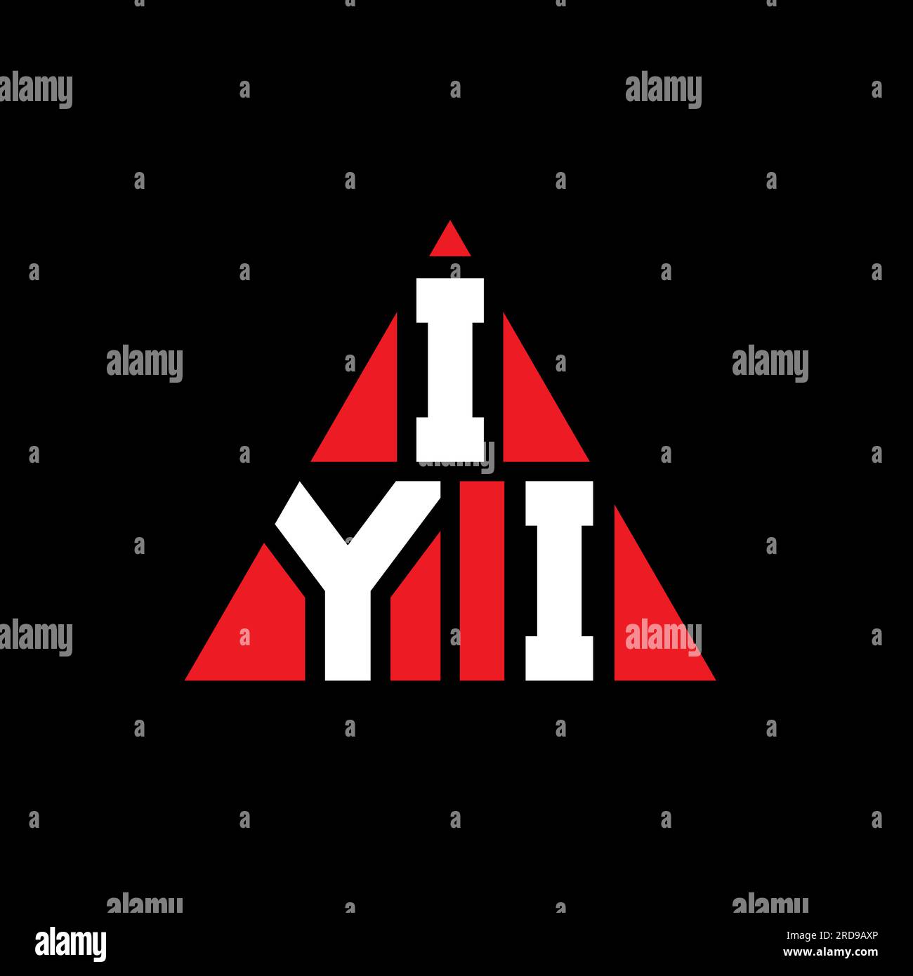 IYI triangle letter logo design with triangle shape. IYI triangle logo ...
