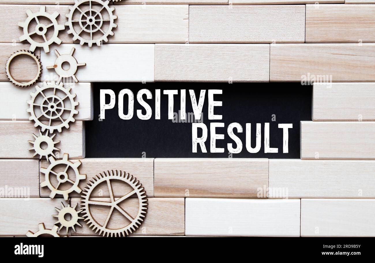 Positive Result text on notepad, concept background Stock Photo - Alamy