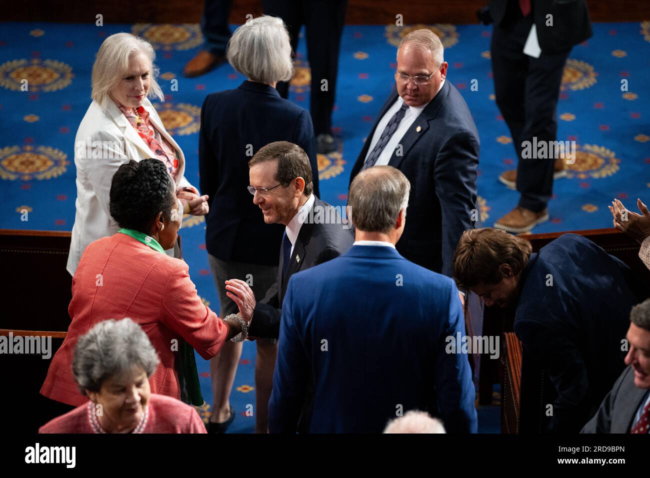Washington, USA. 19th July, 2023. President of Israel Isaac Herzog ...