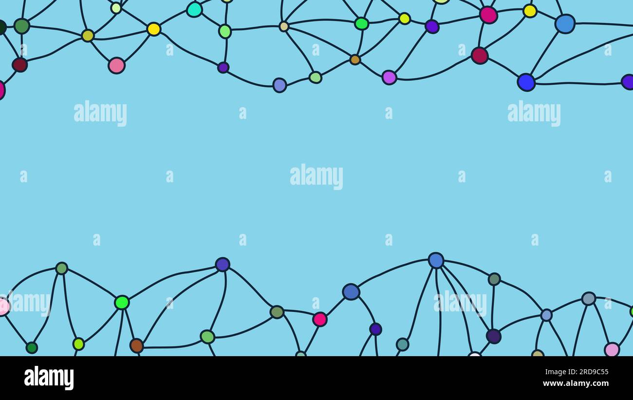 Colorful science background. Hand drawn Plexus mesh geometric ...