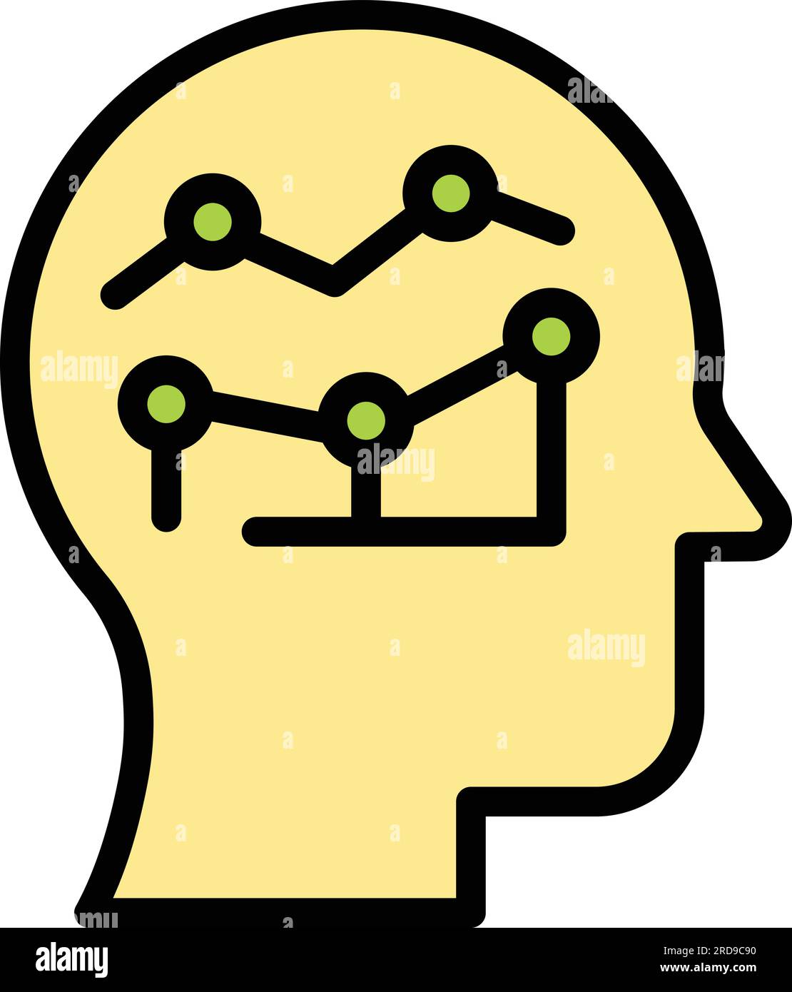 Brain Insight Icon Outline Vector Mind Brainstorm Think Problem Color
