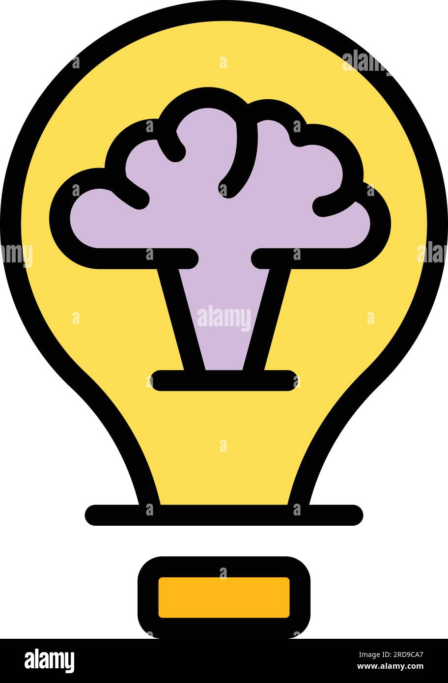 Brain Bulb Vector