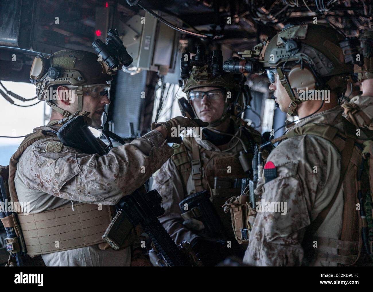 A U.S. Marine with the maritime raid force, 31st Marine Expeditionary ...