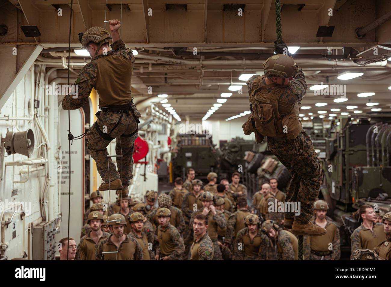 U.S. Marines with Battalion Landing Team 2/1, 31st Marine Expeditionary ...