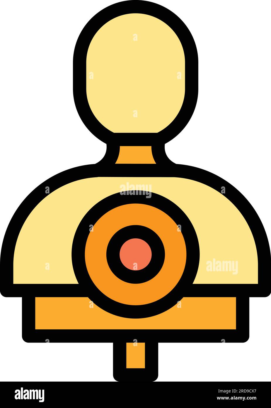 Archery aim icon outline vector. Target arrow. Bullseye arrow color ... Archery aim icon outline vector. Target arrow. Bullseye arrow color ...