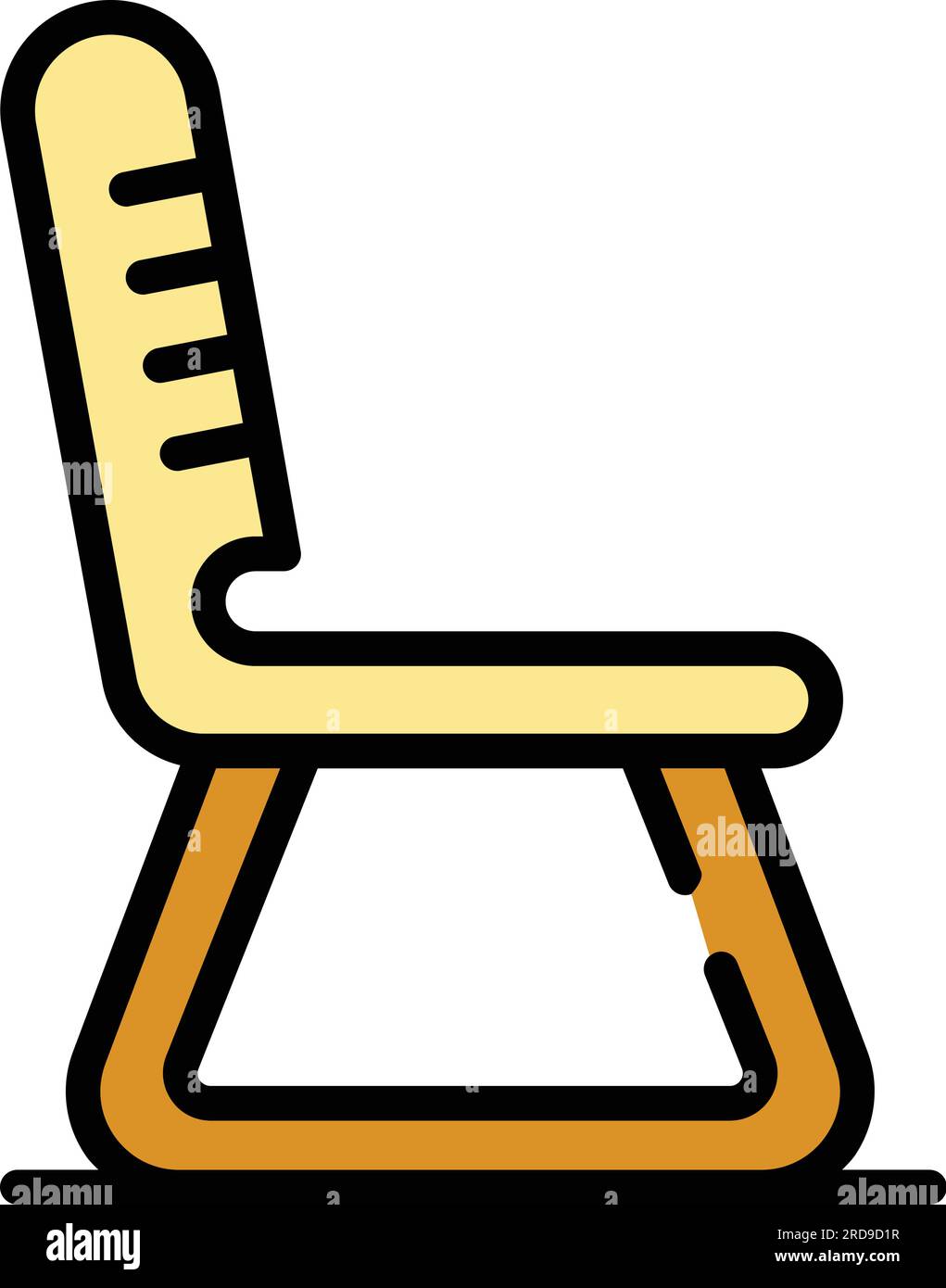 Outdoor chair icon outline vector. Garden furniture. Sunshade chair ...