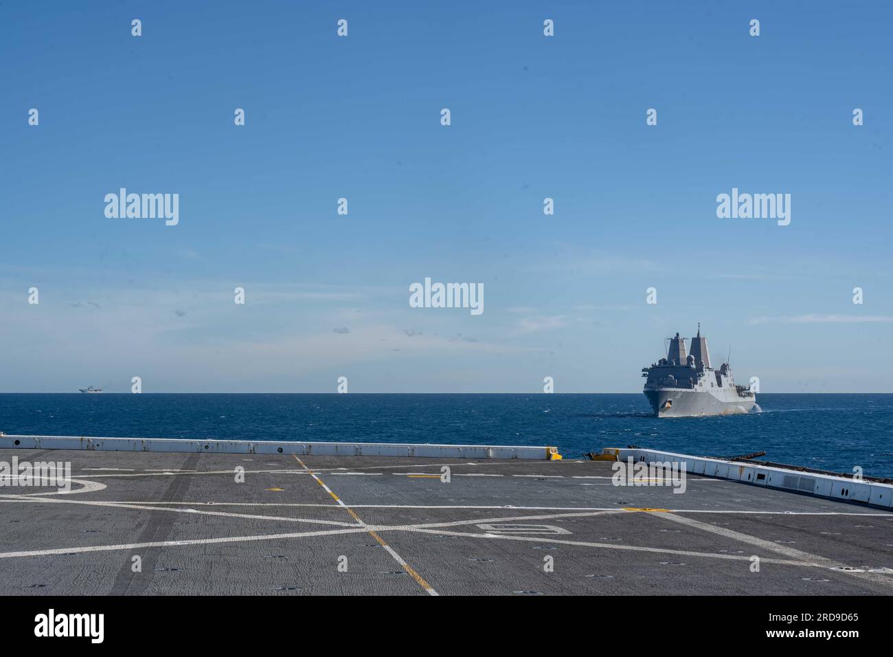 CORAL SEA (July 8, 2023) USS Green Bay (LPD 20) as seen from the ...