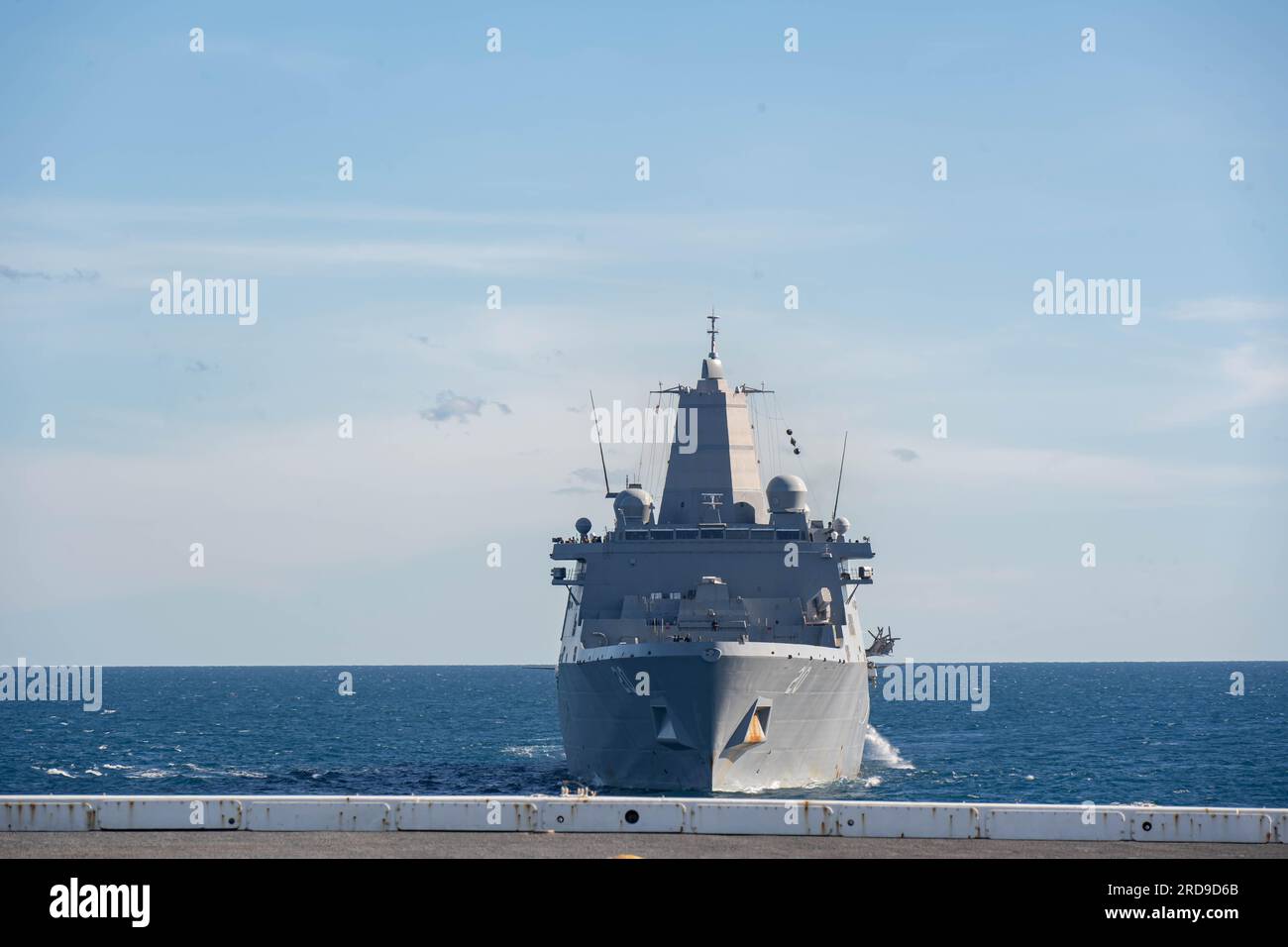 CORAL SEA (July 8, 2023) USS Green Bay (LPD 20) as seen from the ...