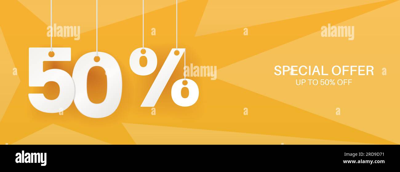 Special offer 50 percent off Stock Vector Images - Alamy
