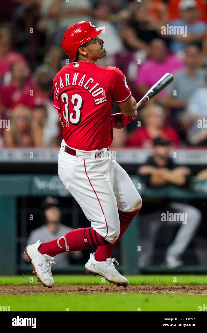 Cincinnati Reds' Christian Encarnacion-Strand bats during a baseball ...