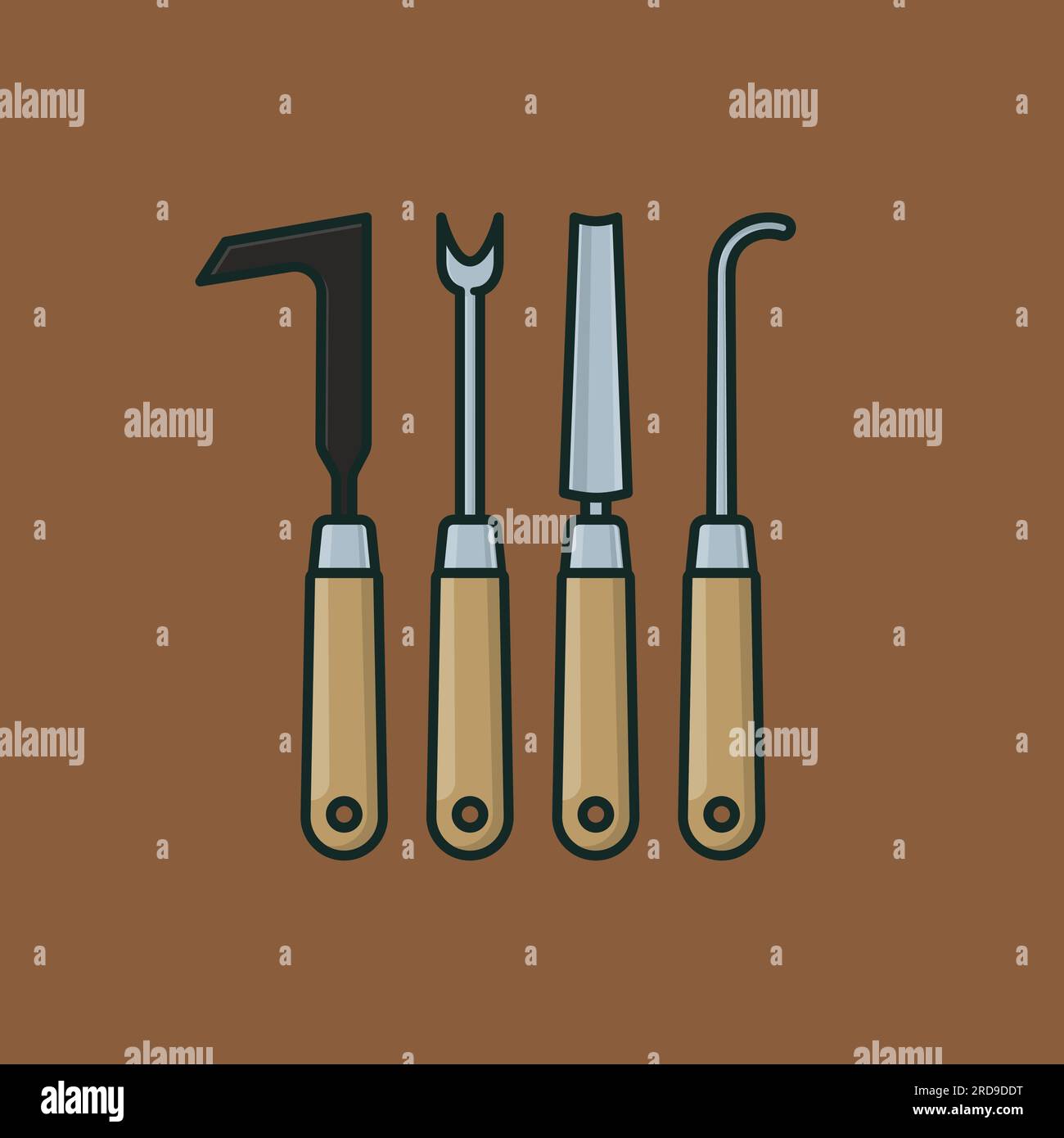 Weeding tools assortment vector illustration for Weed your Garden Day ...