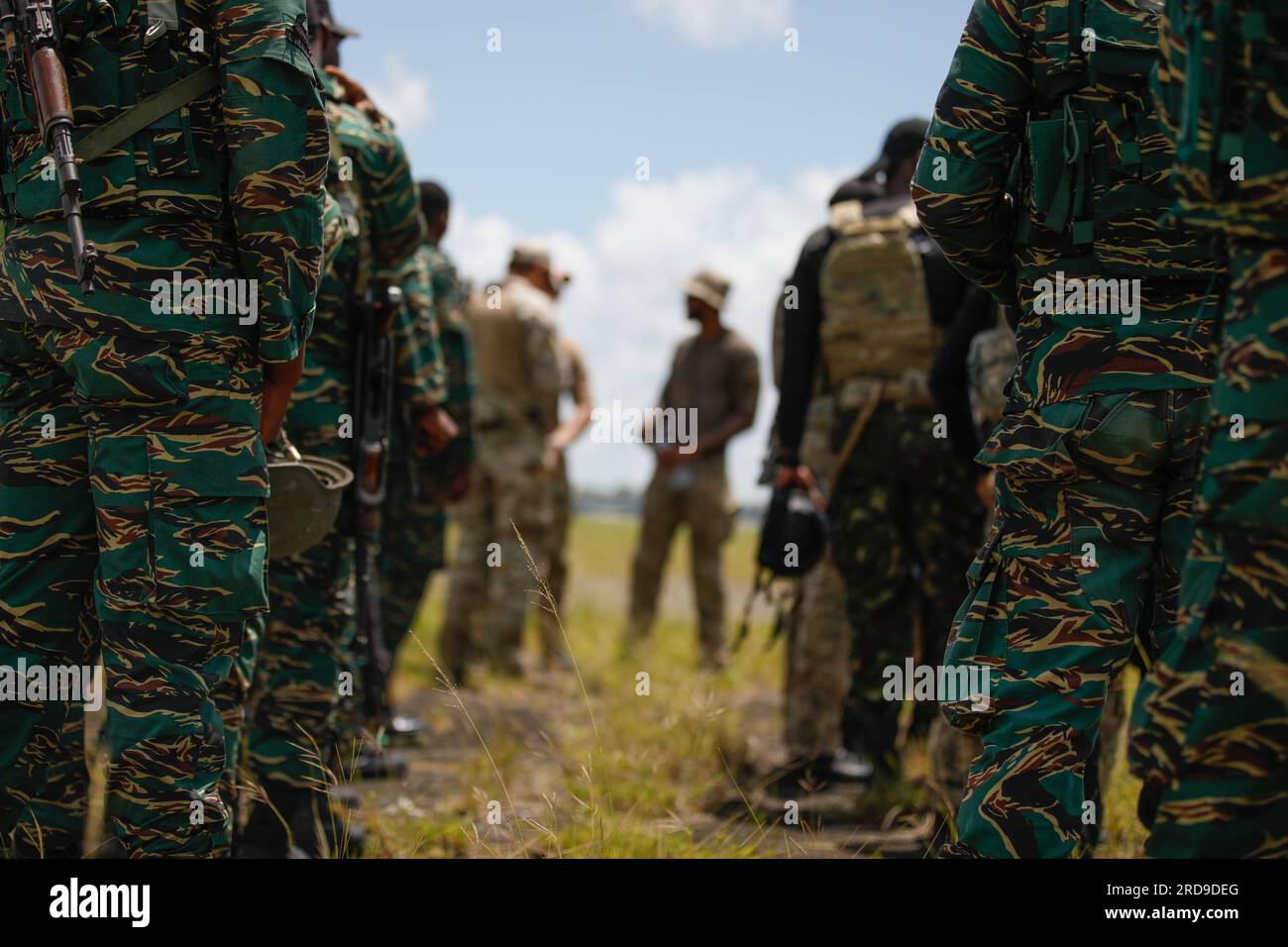 Military members from seven countries conducted Fast Rope Insertion and ...