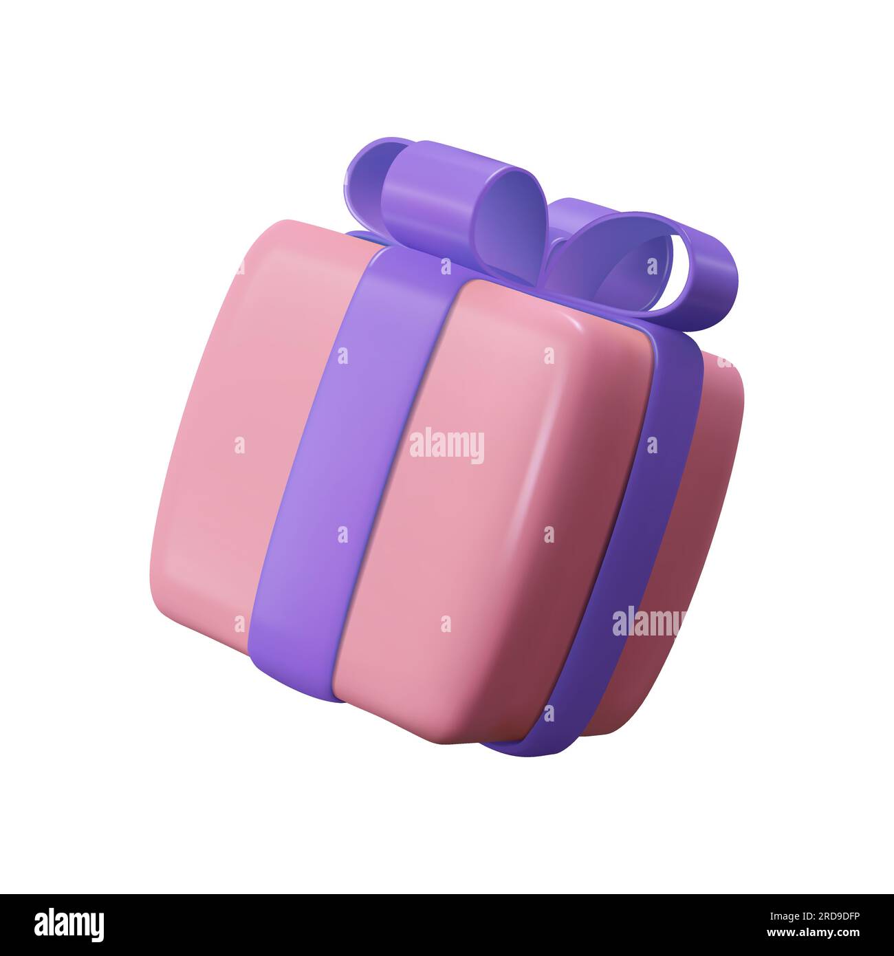 Cartoon illustration pink present box hi-res stock photography and ...