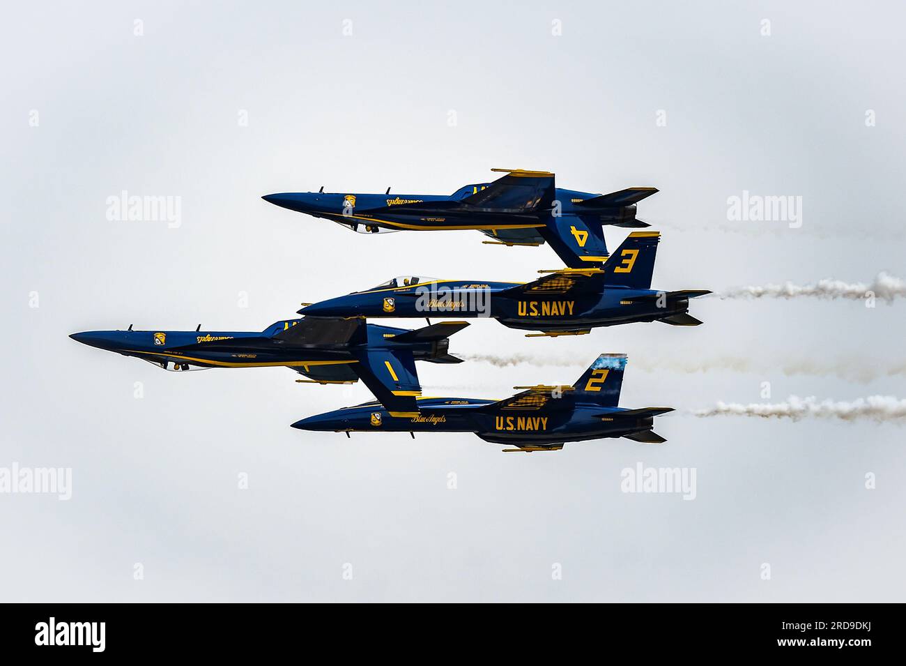 The U.S. Navy Flight Demonstration Squadron, the Blue Angels, perform ...
