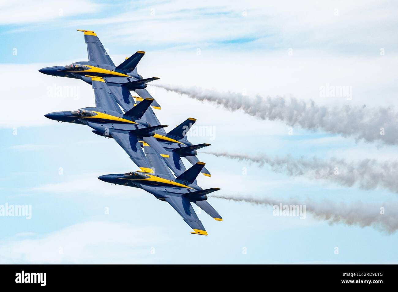 The U.S. Navy Flight Demonstration Squadron, the Blue Angels, perform ...