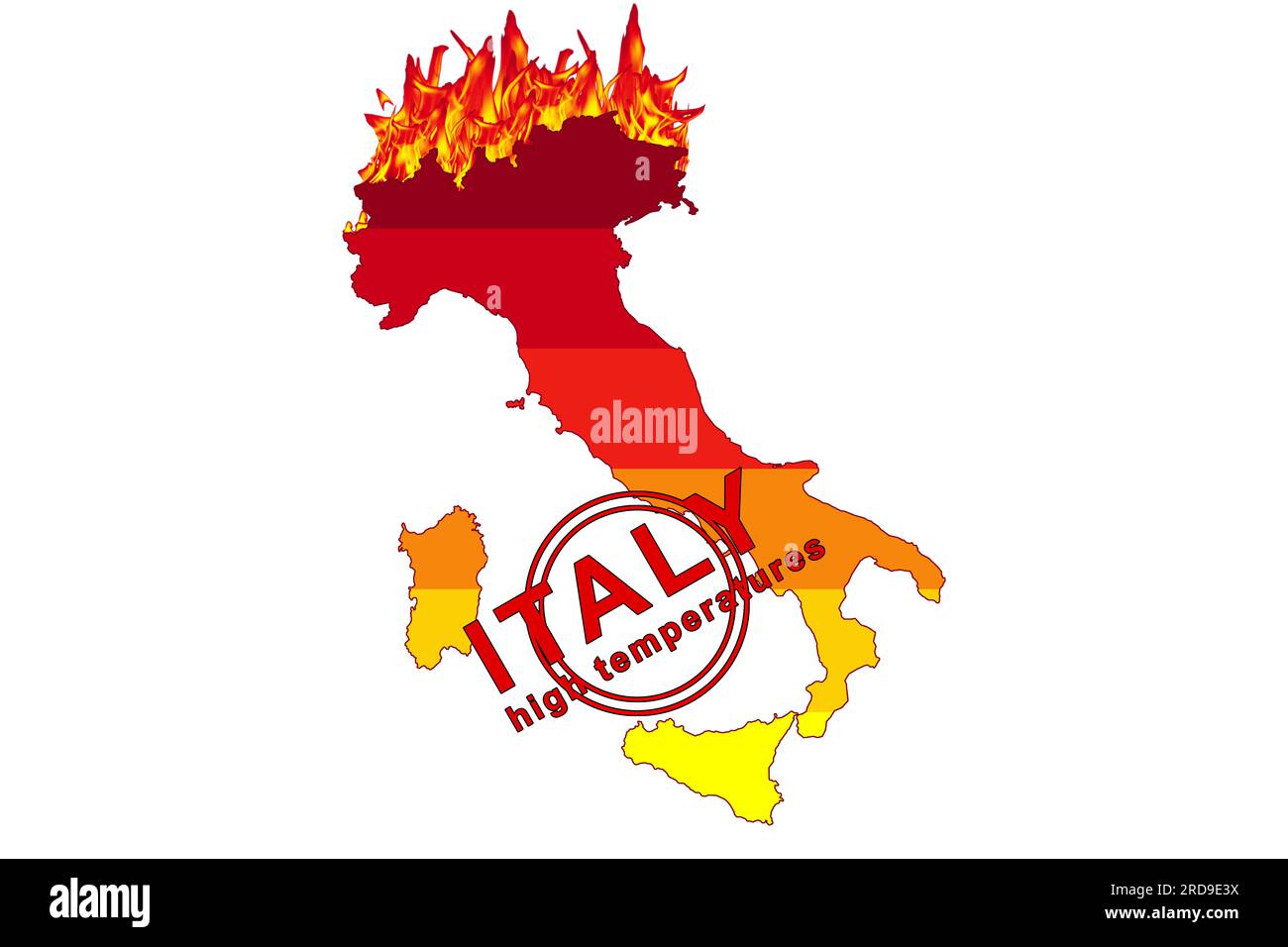 italy, summer temperatures and climate change cause the increase in ...