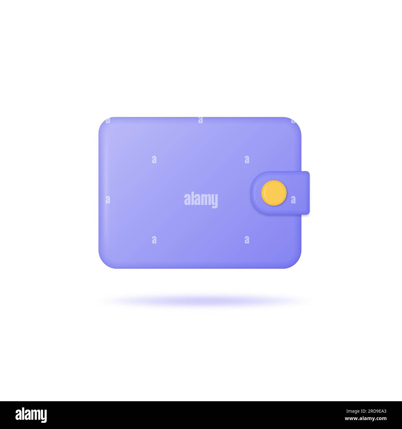 money wallet 3d. realistic vector illustration in cartoon style ...