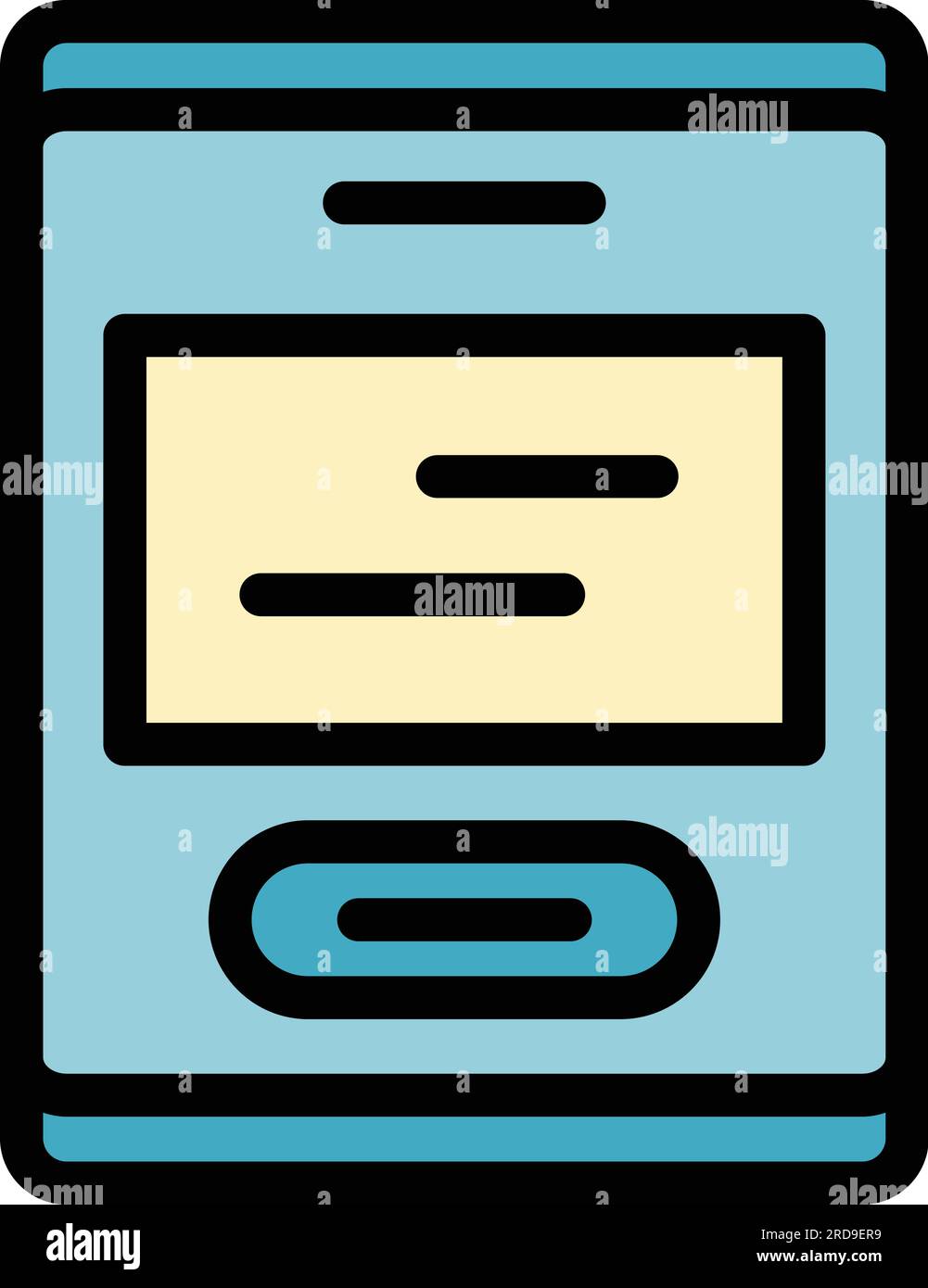 Scan wall device icon outline vector. Mri door. Room machine color flat Stock Vector Image & Art ...