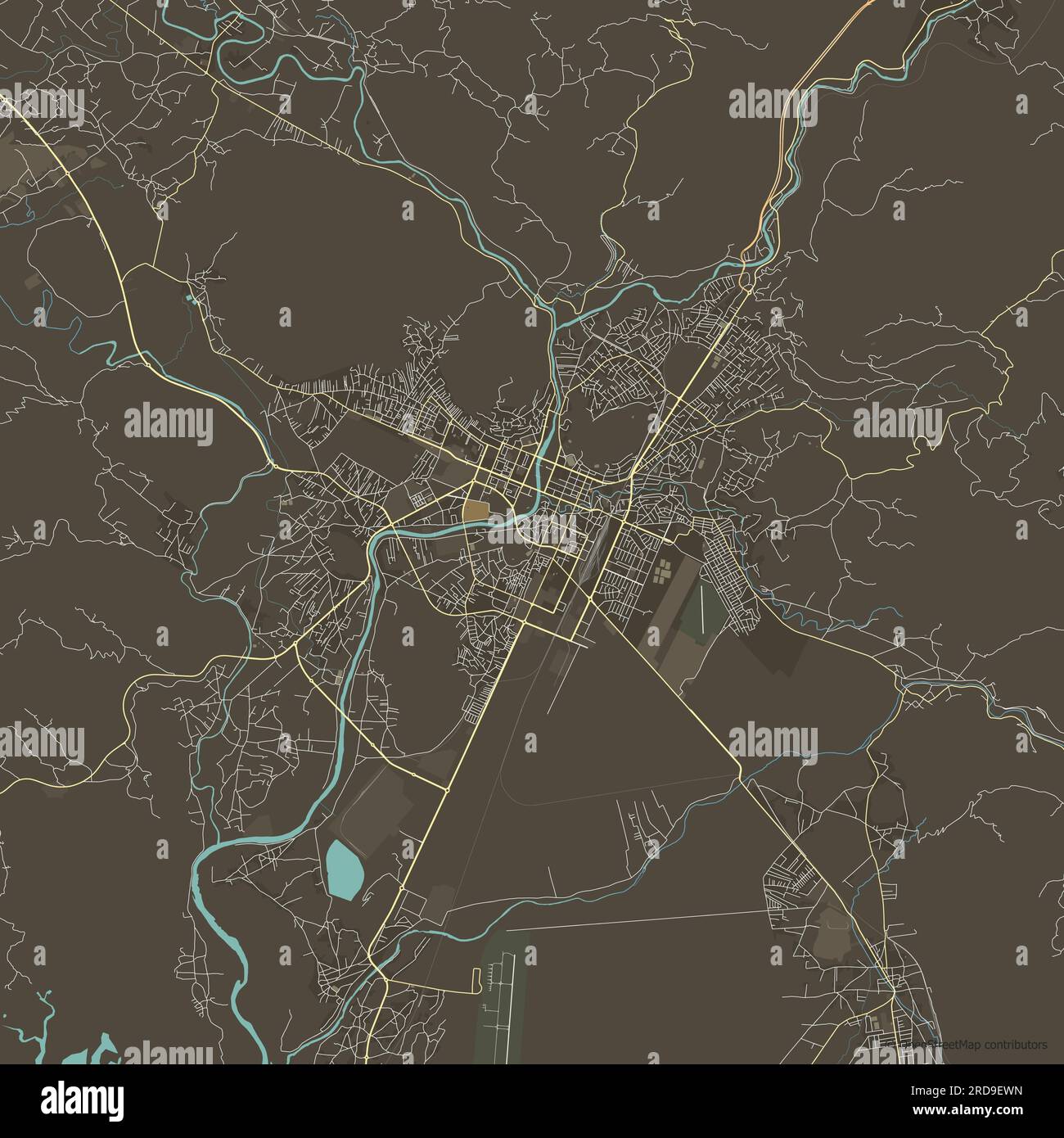 Vector city map of Podgorica, Montenegro Stock Vector Image & Art - Alamy