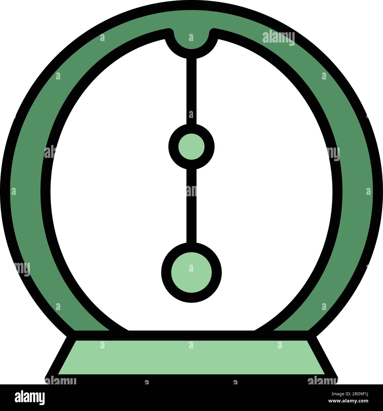 Energy pendulum icon outline vector. Physics impact. Kinetic swing color flat Stock Vector Image ...