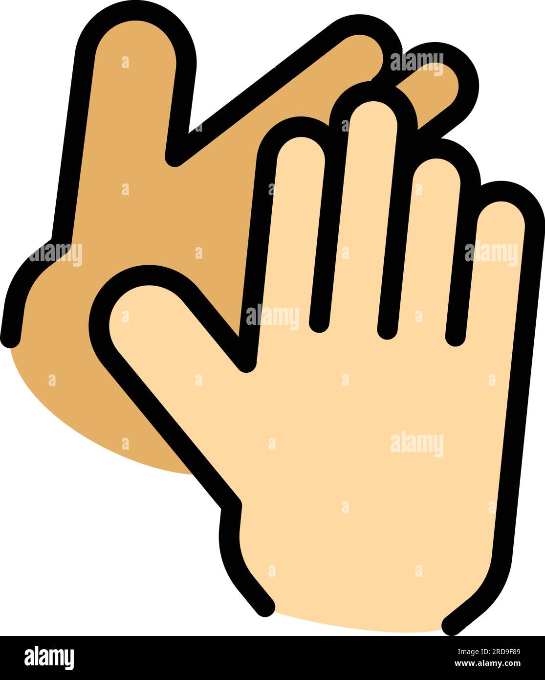 Hand Clap Icon Outline Vector Handclap Applause People Encourage