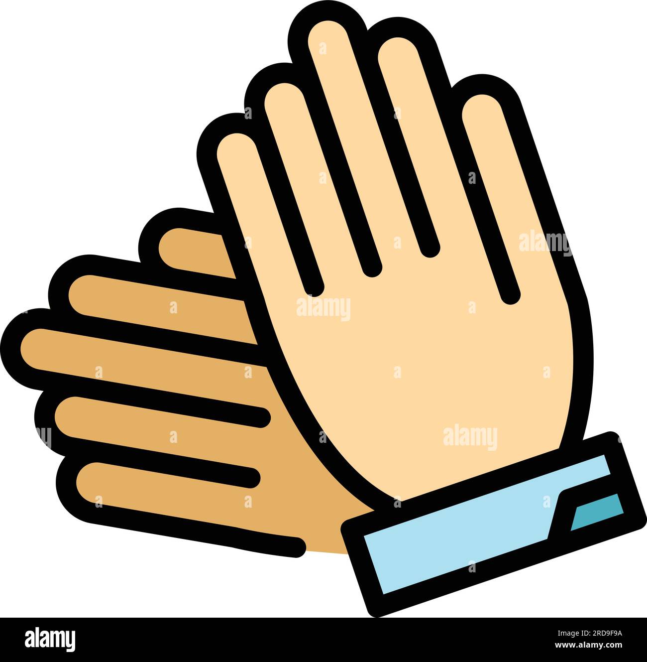 Applause line color icon hi-res stock photography and images - Alamy