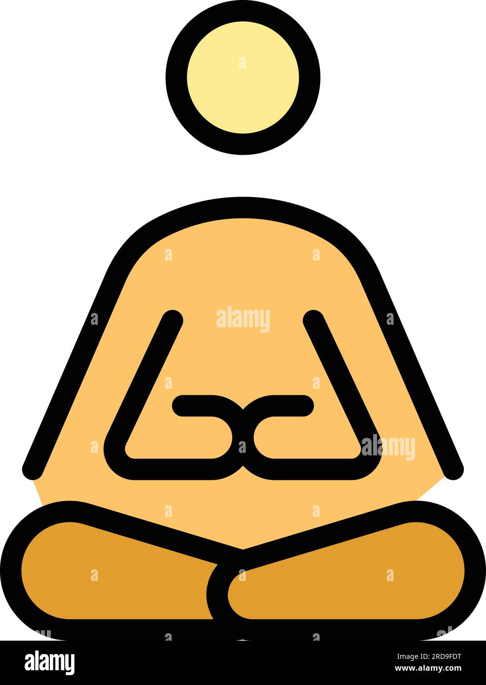 Spiritual balance icon outline vector. Health therapy. Harmony mind ...