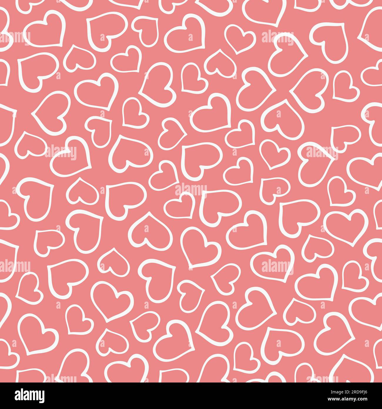 Repeated hearts pattern Stock Vector Images - Alamy