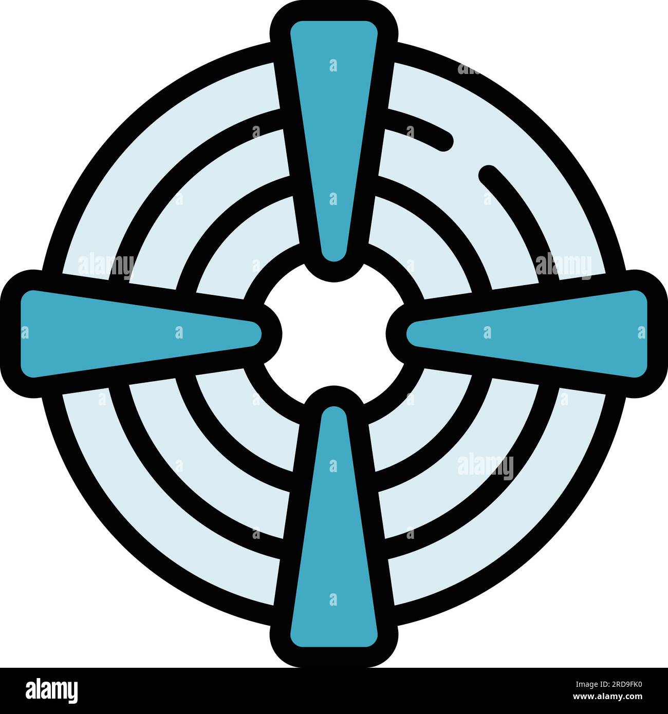 Cognitive focus icon outline vector. Human development. Brain sensory ...