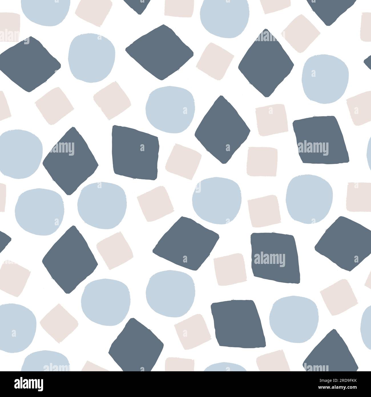 Vector multicolor seamless pattern from blots. Free form abstract spots ...