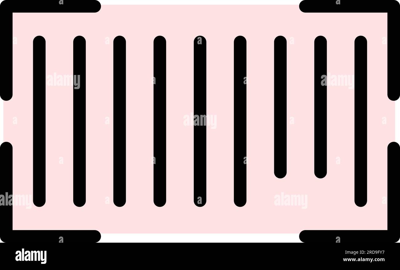 Qr Frame Icon Outline Vector Scan Code Qrcode Scanner Color Flat Stock Vector Image And Art Alamy