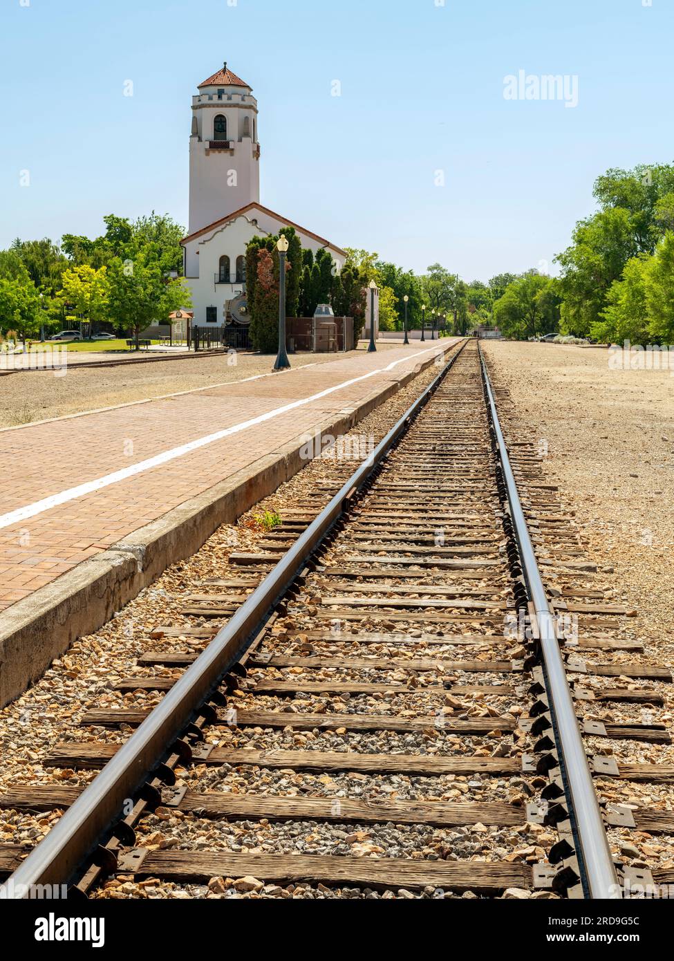 Boise train depot and rail tracks Stock Photo - Alamy