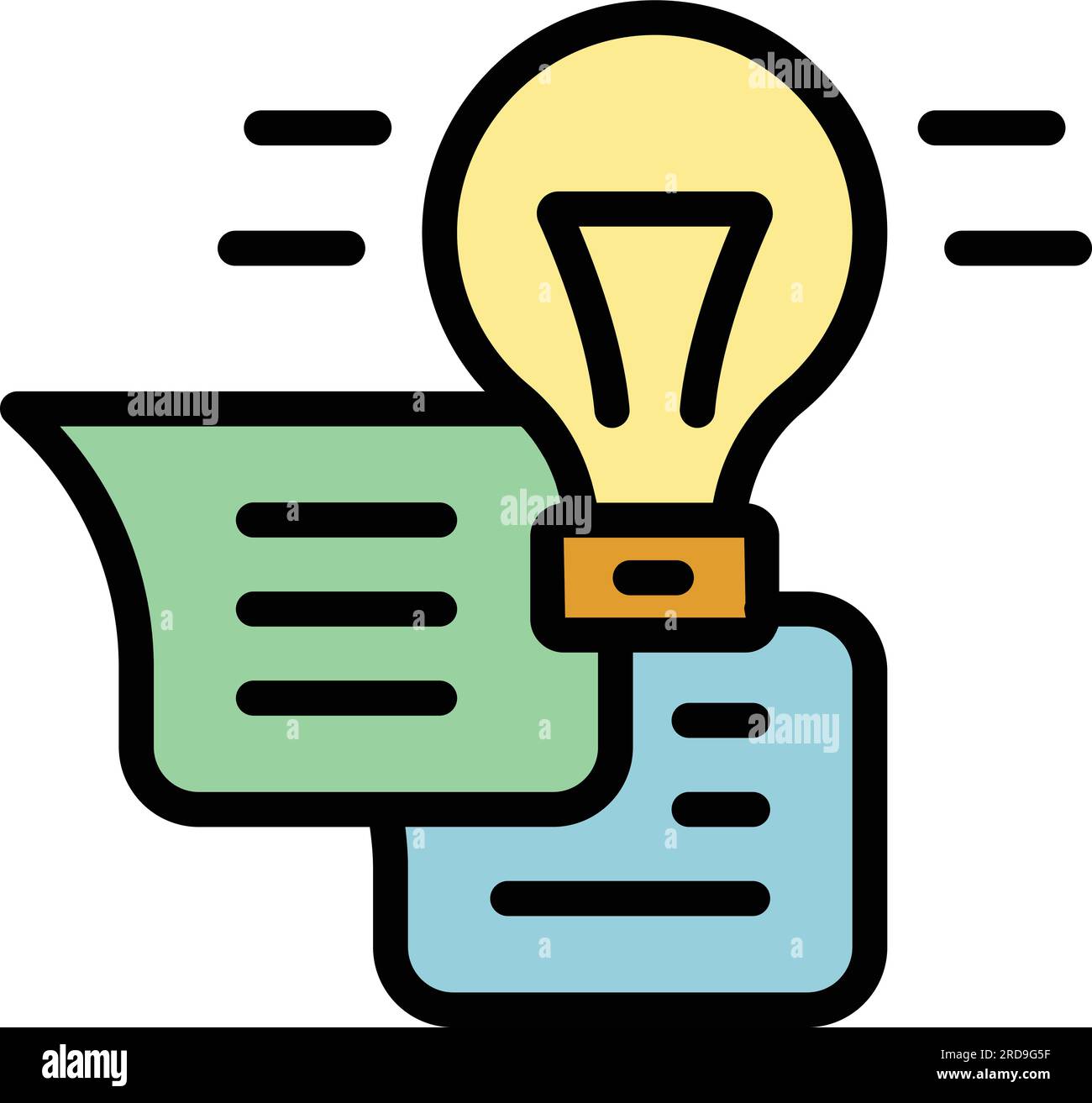 Creative bulb solution icon outline vector. Light idea. Power lightbulb ...